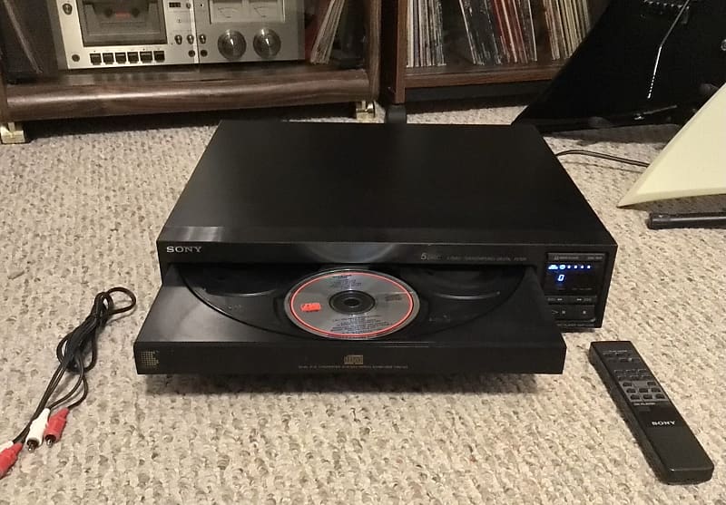 Sony CDP-C305 Compact Disc 5-Disc Carousel CD Player w Remote | Reverb