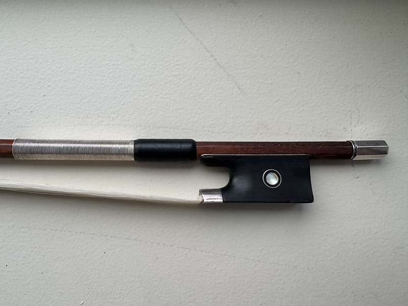 H.R. PFRETZSCHNER Silver Mounted Violin Bow Early 1900s | Reverb