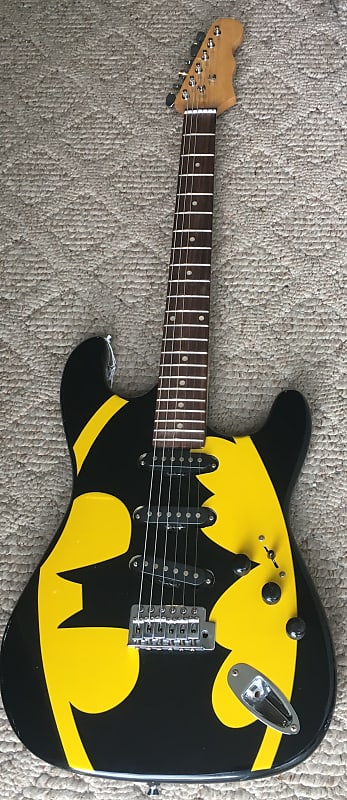 Six Flags? Batman strat copy guitar | Reverb