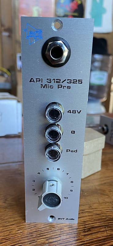 API 312 / 325 Grey Faceplate Blue 2520 2503 500 series | Reverb