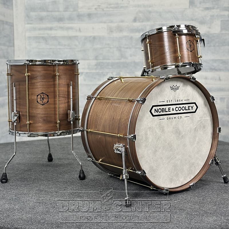 Noble & Cooley Walnut 3pc Drum Set Natural Oil | Reverb