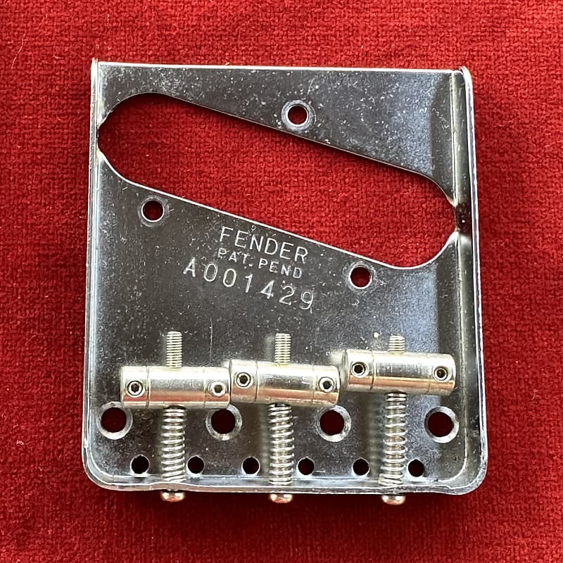 Bridge Fender Telecaster MIJ PAT. PEND 1980s | Reverb