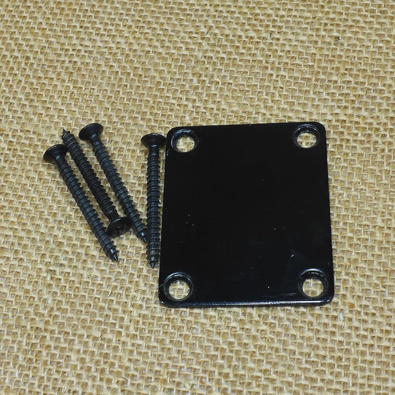 Neck Plate +Screws Black, Jackson Electric Guitar - Same Day | Reverb