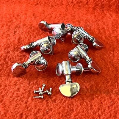 Vintage 1970's Grover Bullseye Rotomatic Guitar Tuners 3+3 | Reverb