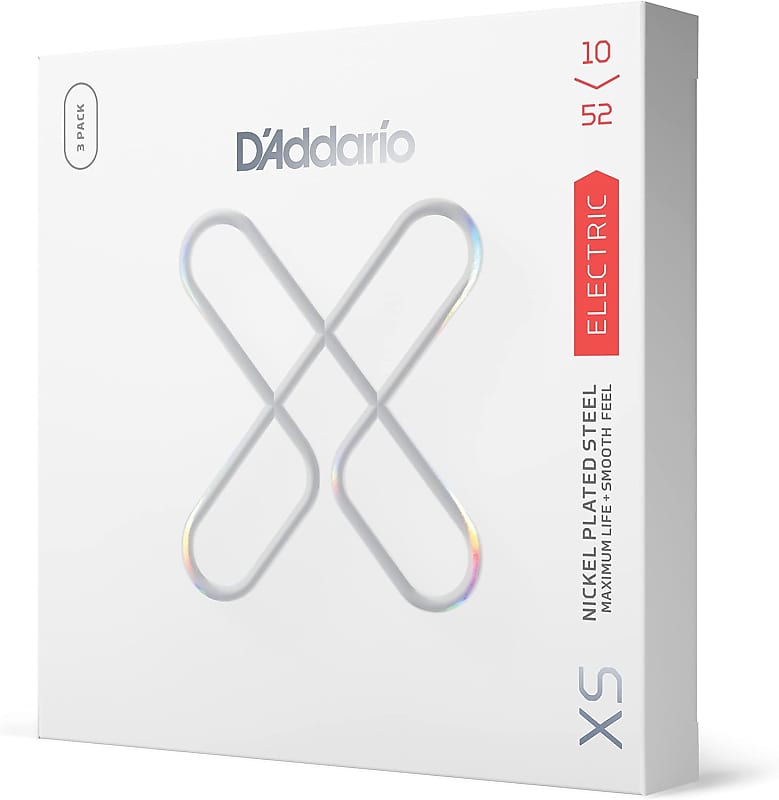 D'Addario 10-52, XS Nickel Coated Electric Guitar Strings | Reverb UK