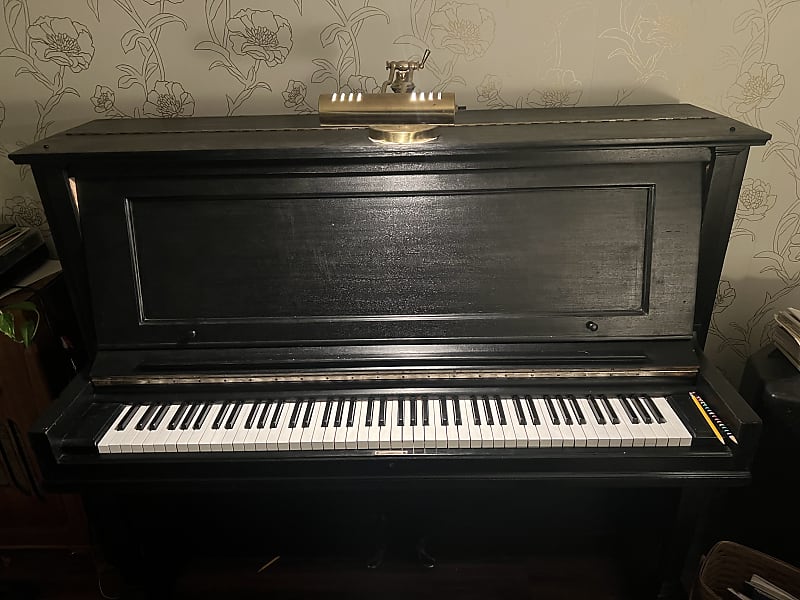 Steinway&Sons Upright Grand 1916 - India Ink Black | Reverb