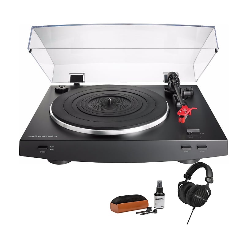 Audio-Technica AT-LP3BK Fully Automatic Belt-Drive Stereo | Reverb