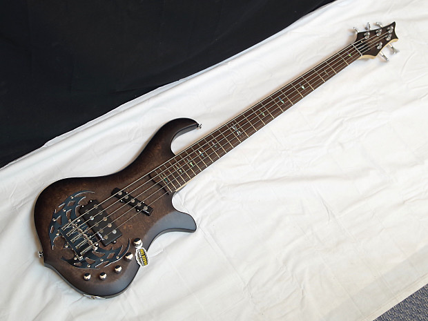 Traben Array Attack 5-string BASS guitar Black Burl - | Reverb