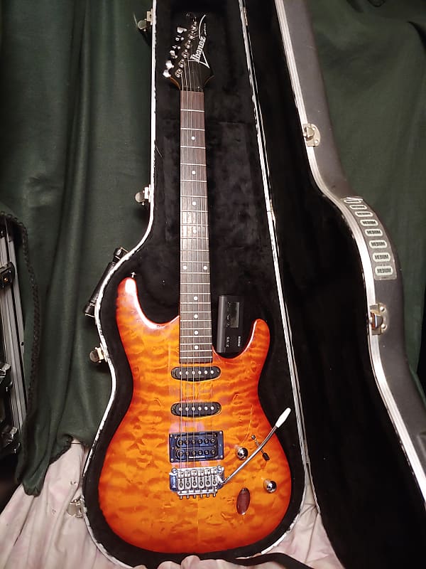 Ibanez SA160QM-SPB SA Standard 100 Series HSS Quilted Maple | Reverb