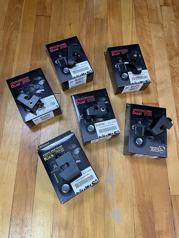 Roland RT30-HR (x5) et RT30-K (x1) Acoustic Drum Trigger | Reverb