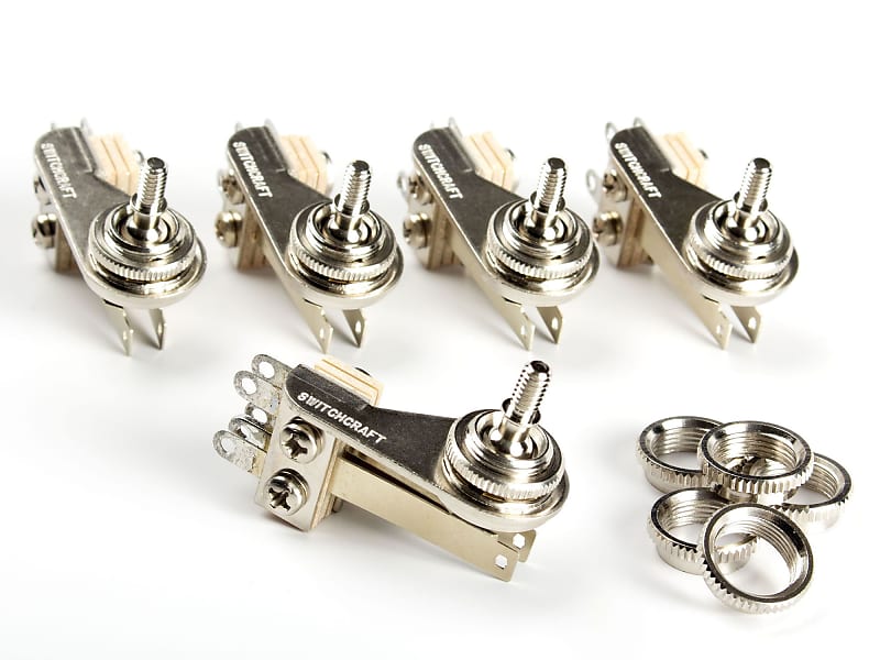 Switchcraft 3-Way Toggle Switch, Right-Angle, 5-Pack | Reverb Canada