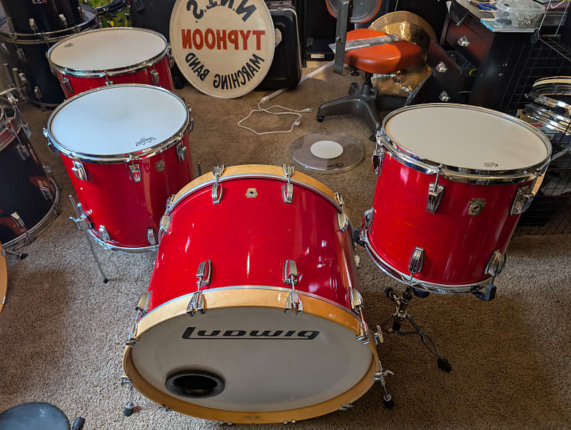 Ludwig 6 ply 1997 - Red laquer | Reverb