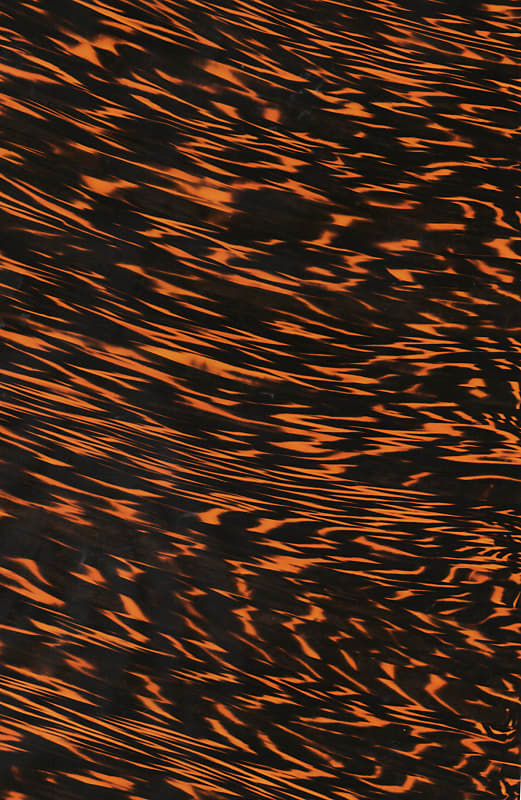 Fox Guitars Thin celluloid tiger fire stripe 11x14 blank | Reverb