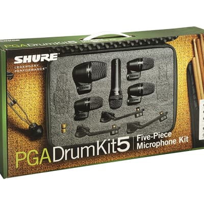 Shure PGADrumKit5 5-Piece Drum Microphone Kit Recording Mic | Reverb