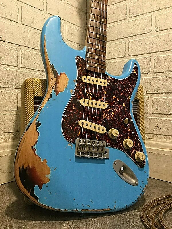 Relic Fender Stratocaster (Partscaster) Electric Guitar Road | Reverb