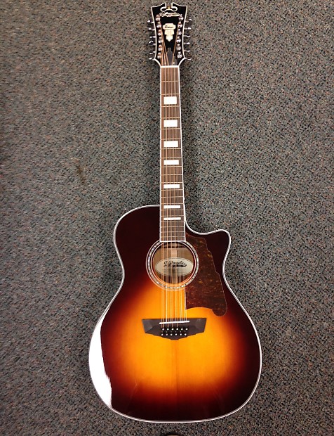D'Angelico DAPG212VSBCP Premier 12 String Acoustic -Electric | Reverb