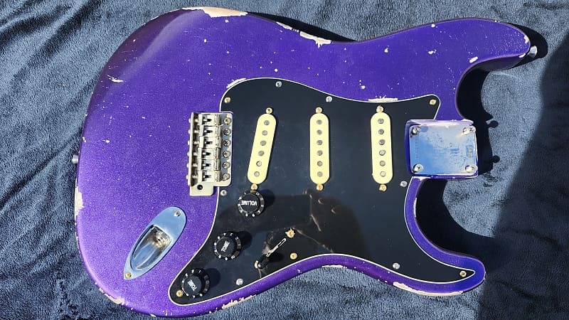 MJT Relic Strat Body 2020's - Relic Purple | Reverb