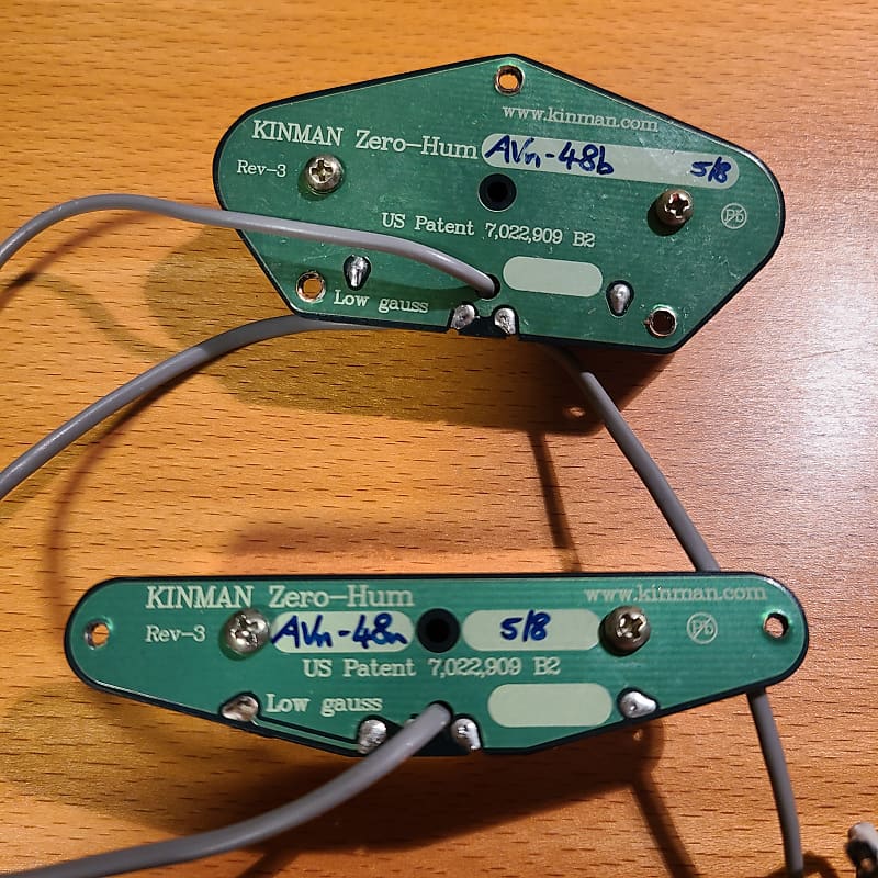 Kinman Tele Zero-hum (noiseless) Pickups 2008 | Reverb