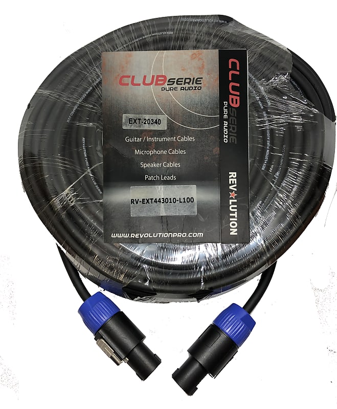 Professional Speaker Cable premade 4 pole Plug to Speaker | Reverb