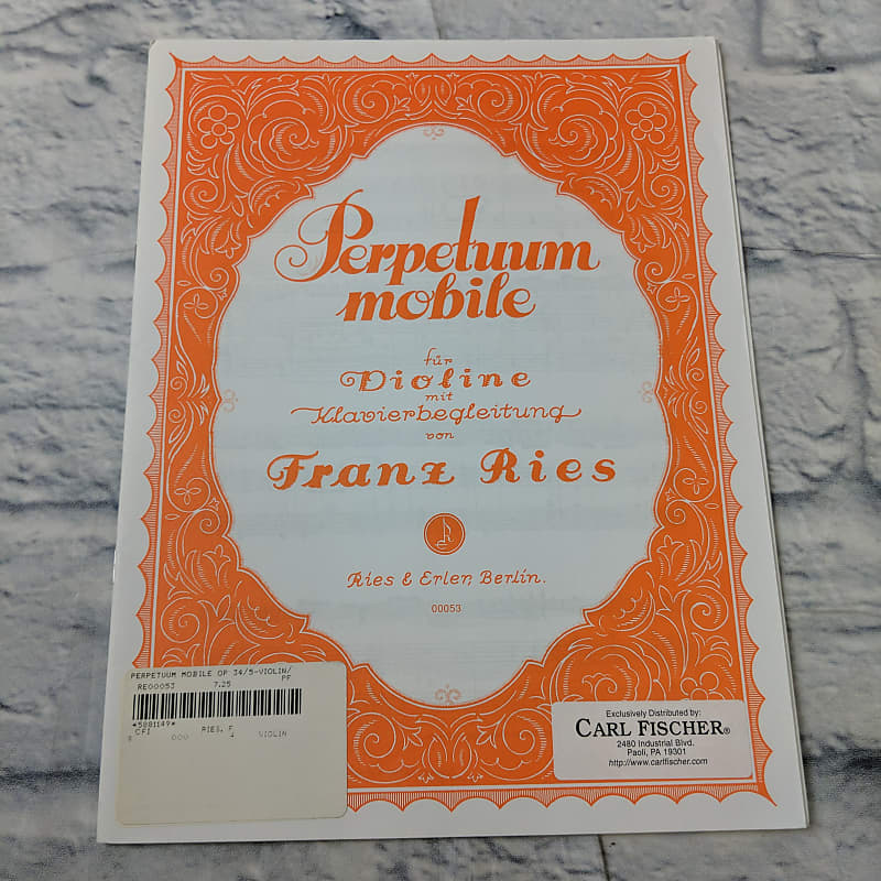 Perpetuum Mobile fur Dioline mit Klavierbegleitung von F Ries | Reverb