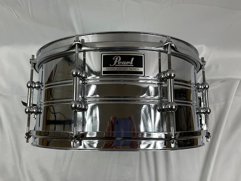 Customized 80s Pearl Export Series 6.5" X 14" Chrome Over | Reverb