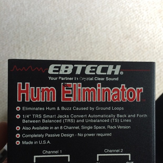 Ebtech Hum Eliminator 2 Channel - free shipping | Reverb