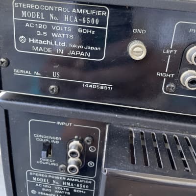 Vintage Hitachi HMA-6500 Power Amplifier HCA-6500 Stereo | Reverb