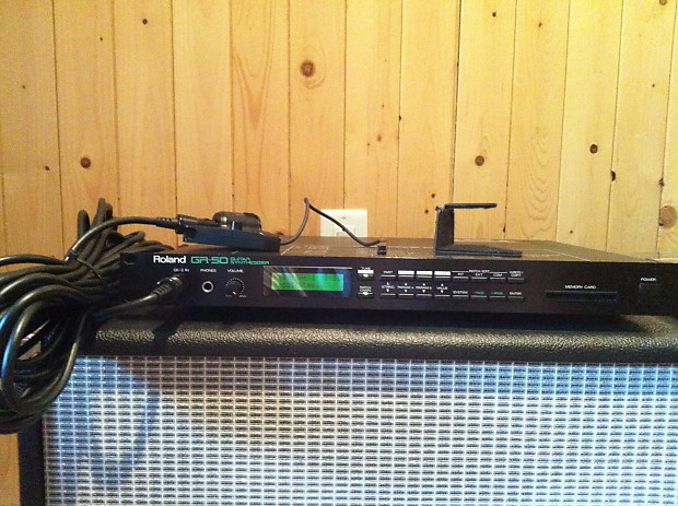 Roland GR-50 rackmount guitar synth set up. | Reverb