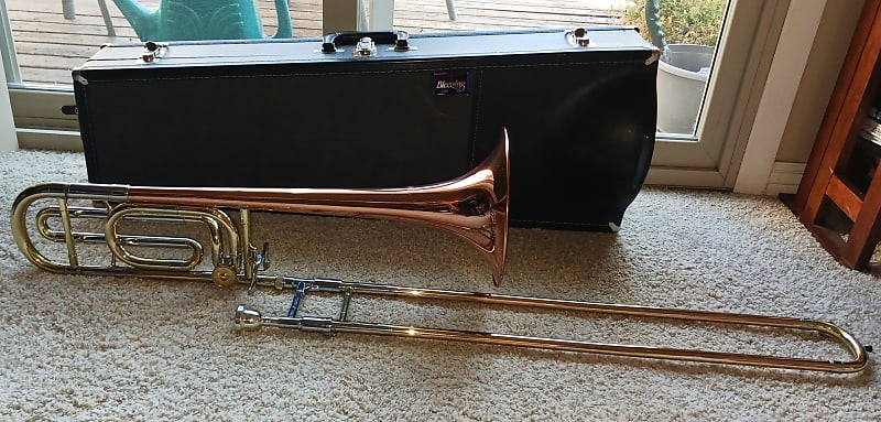 Blessing B-78 Tenor Trombone With F Attachment, Rose Brass | Reverb