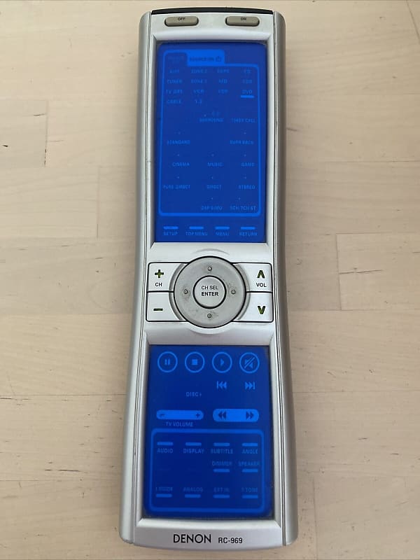 Denon RC-969 Touch Screen Audio Learning Universal Remote | Reverb