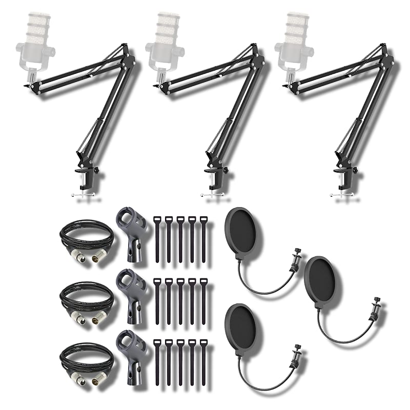 StreamEye Boom Arm Mic Stand with Desktop Mount (Three-Pack), | Reverb