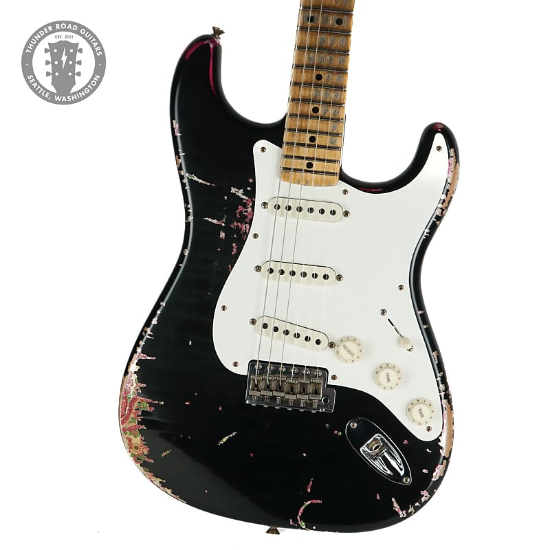 2024 Fender Custom Shop Heavy Relic Mischief Maker Aged Black | Reverb