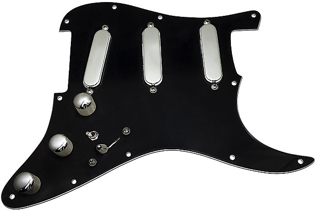 HDCustom Loaded Strat Pickguard, Lace Sensor Chrome | Reverb Canada