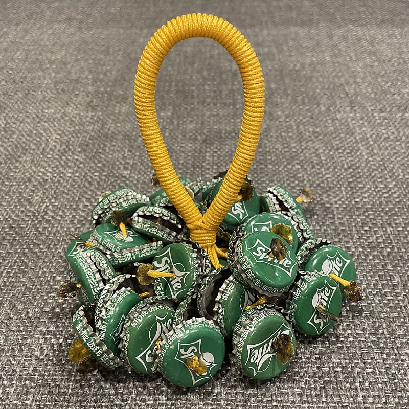 Upcycled Percussion - Bottle Cap Hand Rattle / Shaker - | Reverb