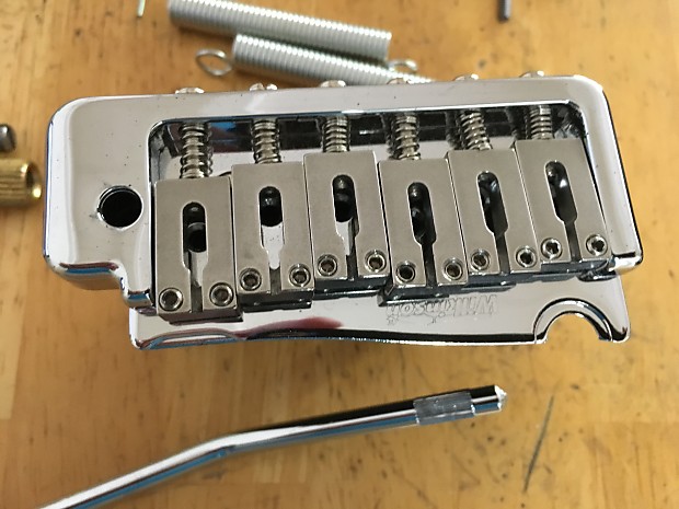 Wilkinson WVP-Tremolo-Bridge-2-Point-Steel-Saddle chrome | Reverb