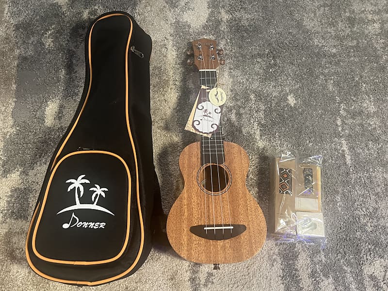 Concert Ukulele Mahogany 23 Inch Ukelele Starter Bundle Kit | Reverb
