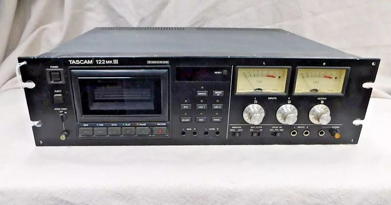Tascam 122 MKII Pro 3-Head Cassette Tape Deck - Fully | Reverb