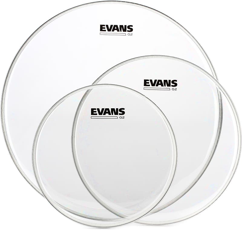 Evans G2 Clear 3-piece Tom Pack - 10/12/16 inch (3-pack) | Reverb
