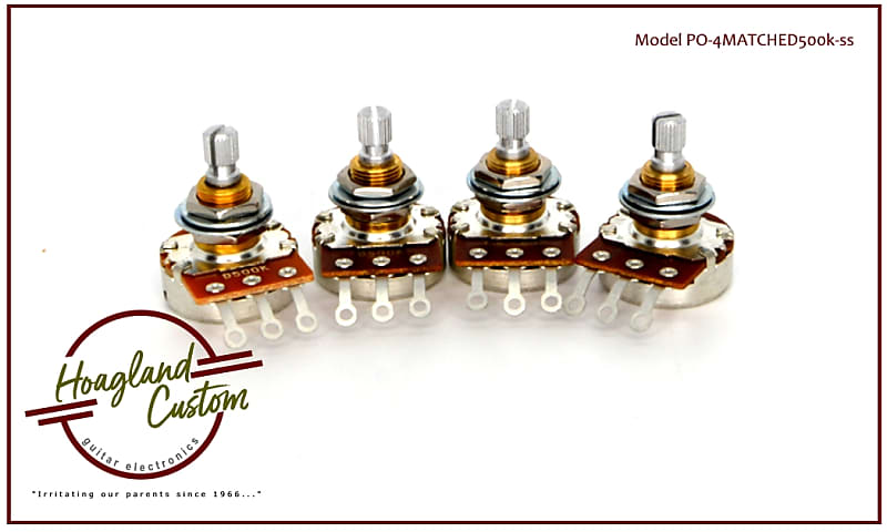 4 MATCHED CTS or Bourns Pro Series 500k Volume & Tone Pots! | Reverb