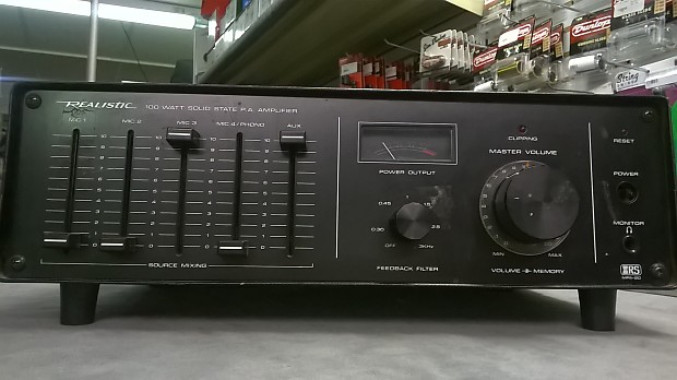 Realistic MPA 90 100 Watt P.A Amplifier | Reverb