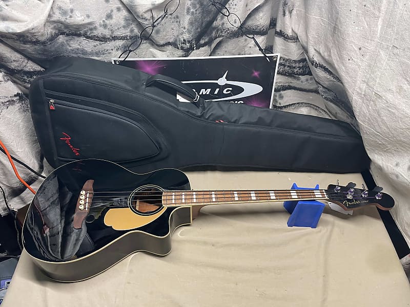 Fender Kingsman V2 JTB WN 4-string Acoustic Bass with Gig Bag | Reverb
