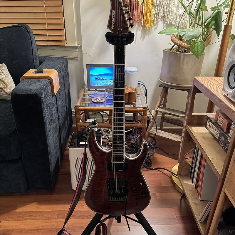 Fernandes Revolver Elite 2000’s - See-Thru Amber | Reverb