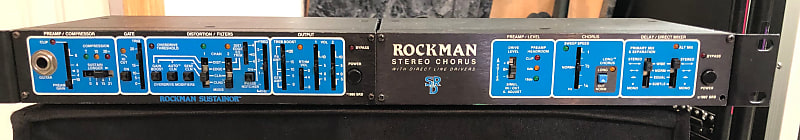 Rockman 100 and Stereo Chorus 1987 and 1989 black with Rack | Reverb