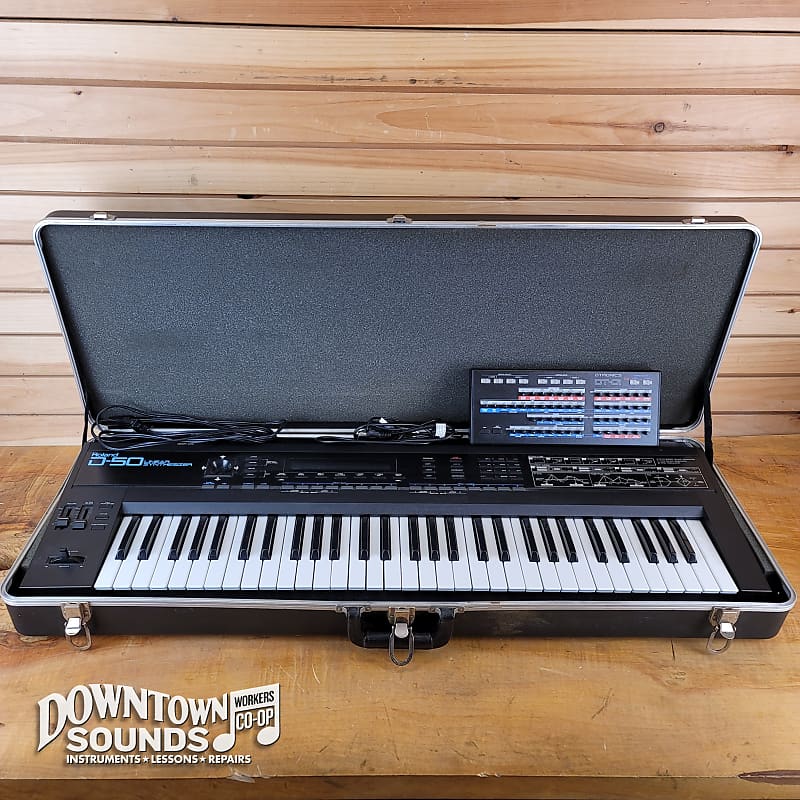 Roland D-50 Linear Synthesizer with DTronics DT-01 Programmer | Reverb