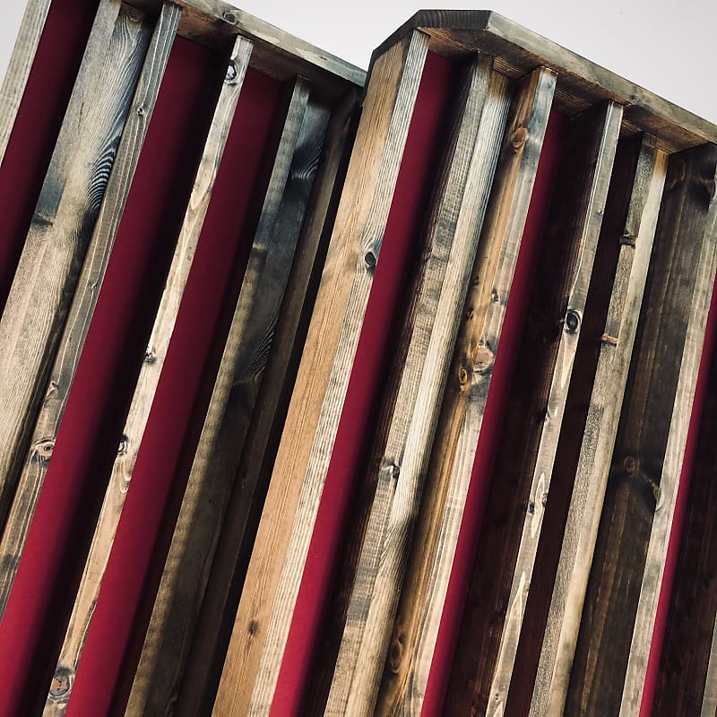 ACOUSTIFUSER - Hybrid Diffuser Absorption Panels - Wine with | Reverb