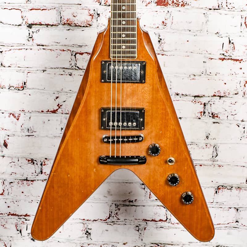 Harmony - Marquis Flying V Electric Guitar, Natural Mahogany | Reverb