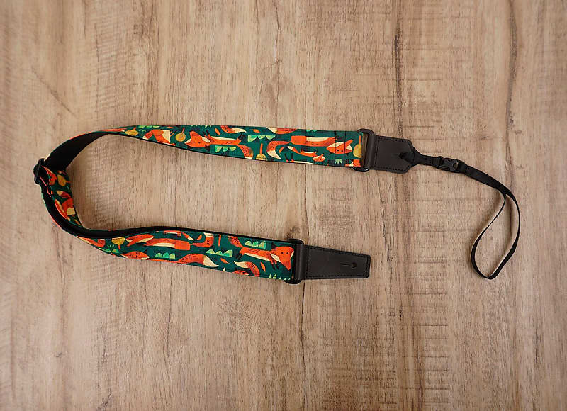 Red fox ukulele shoulder strap | Reverb