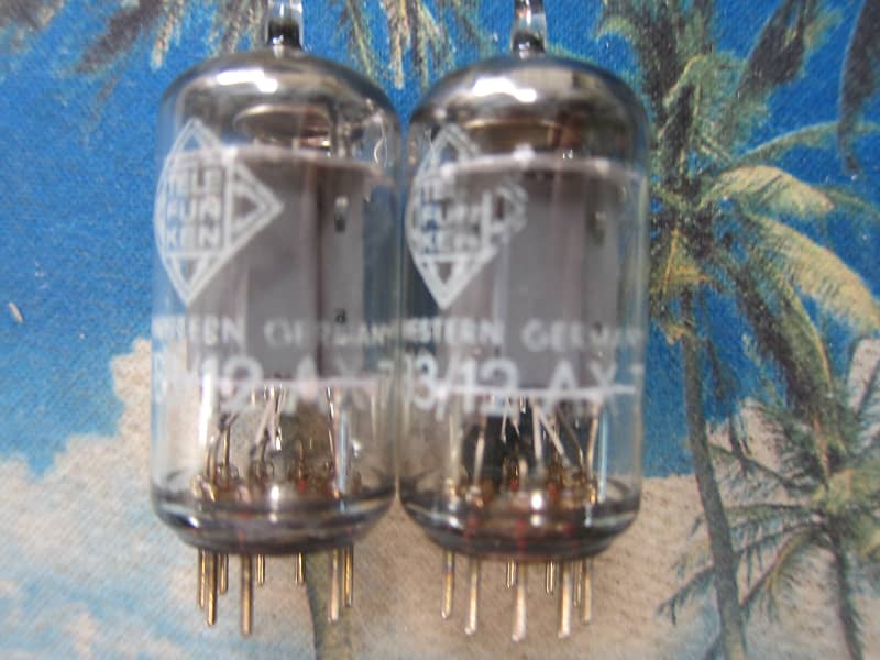 Pr Vintage Telefunken ECC83 12ax7 Tubes,1960s, Smooth | Reverb
