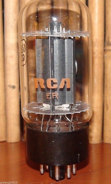 Vintage RCA 6L6 GC Black Plate Vacuum Tube Very Strong | Reverb