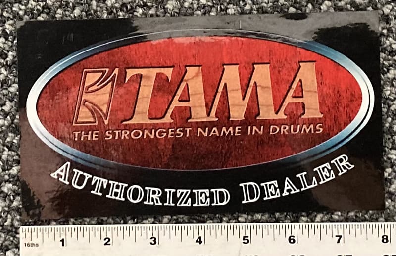 Vintage TAMA Drums Authorized Dealer Sticker 1980s-1990s | Reverb